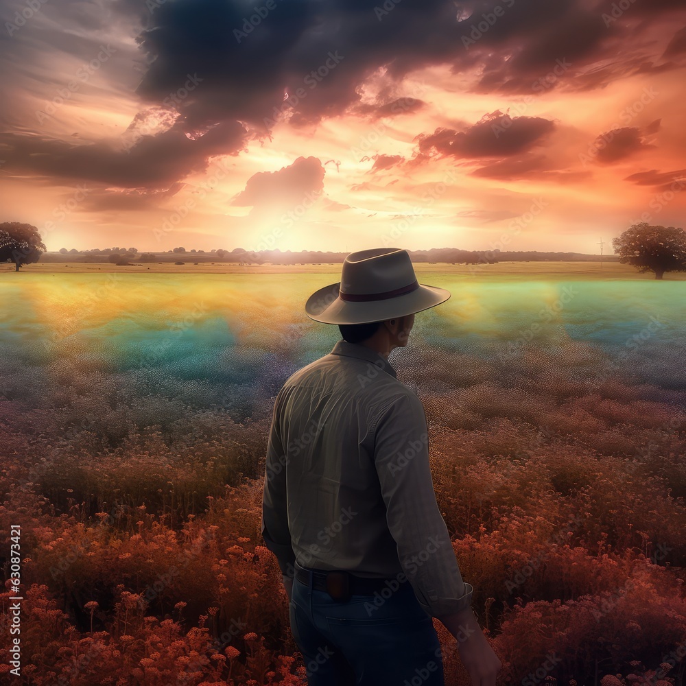 Toward a Digital Harvest: A Visionary Cowboy Hat-Clad Farmer Embraces ...