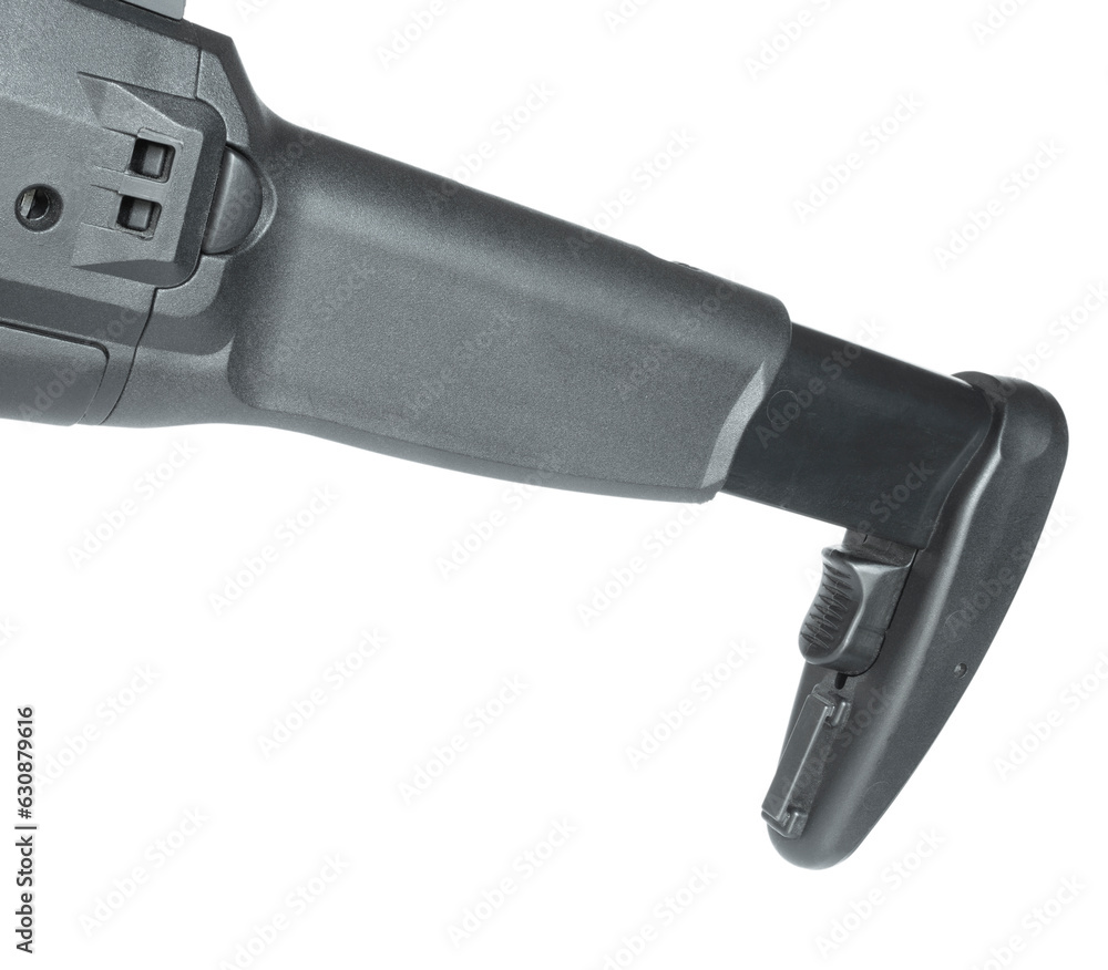 Assault rifle that is adjustable and fully extended Stock Photo | Adobe ...