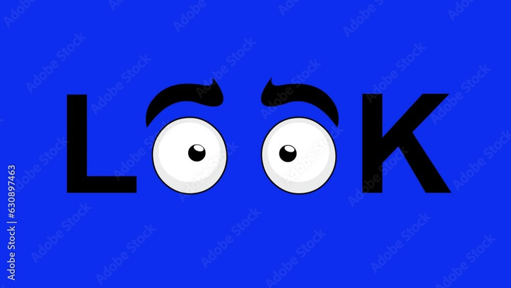 video animation icon eyes cartoon blinking and watching, in the context ...