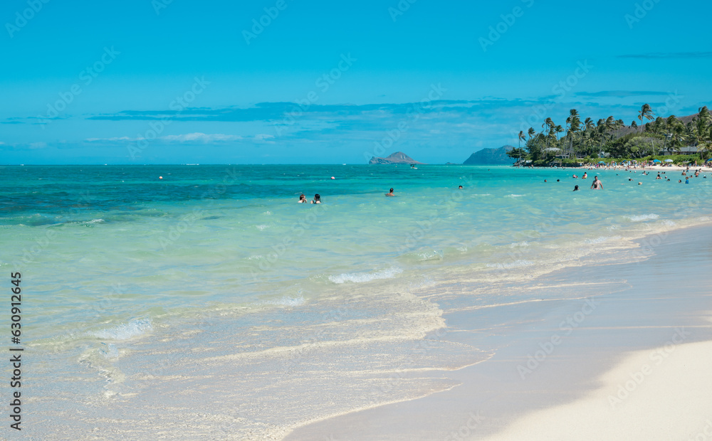 Lanikai Beach or Kaʻōhao Beach is located in Kaʻōhao, a community in ...