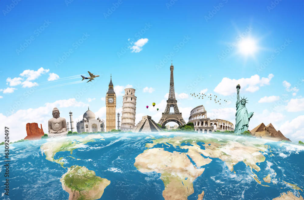 tourism around the world, wonders of the world monuments, trips around ...