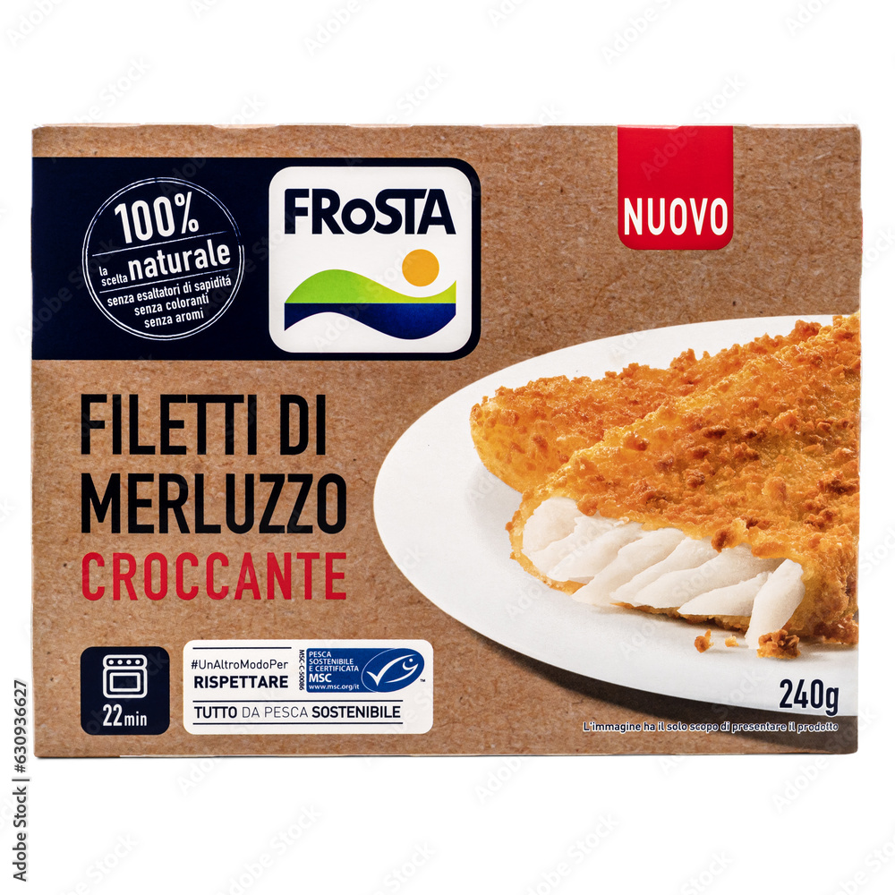 Frosta Filetti di Merluzzo Croccante,pack of frozen cod fillets,product ...
