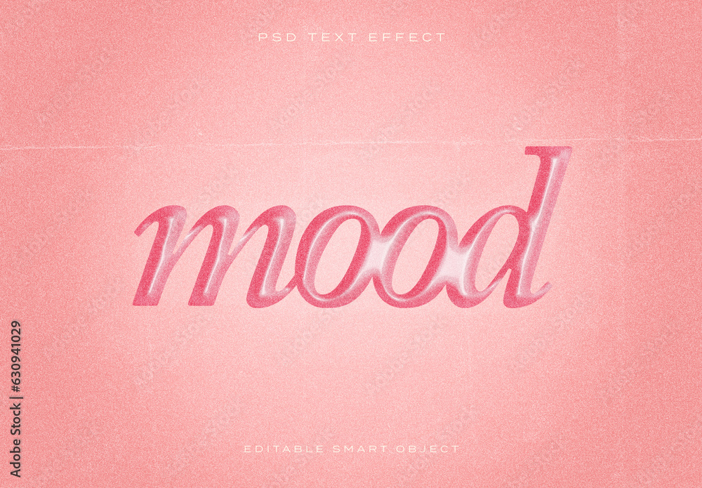 Glowy Pink Text Effect Mockup Stock Template | Adobe Stock