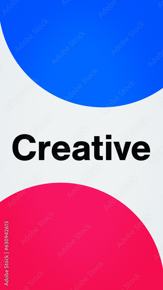 Vertical Creative Colorful Title Stock Template | Adobe Stock