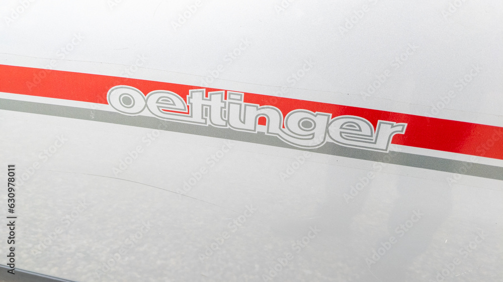 Oettinger logo brand and text sign wide body car tuner from Germany ...