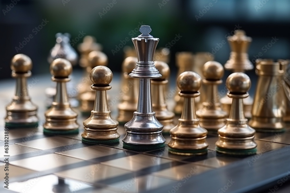 Strategic Chess Pieces on Board - Master the Game of Strategy with ...