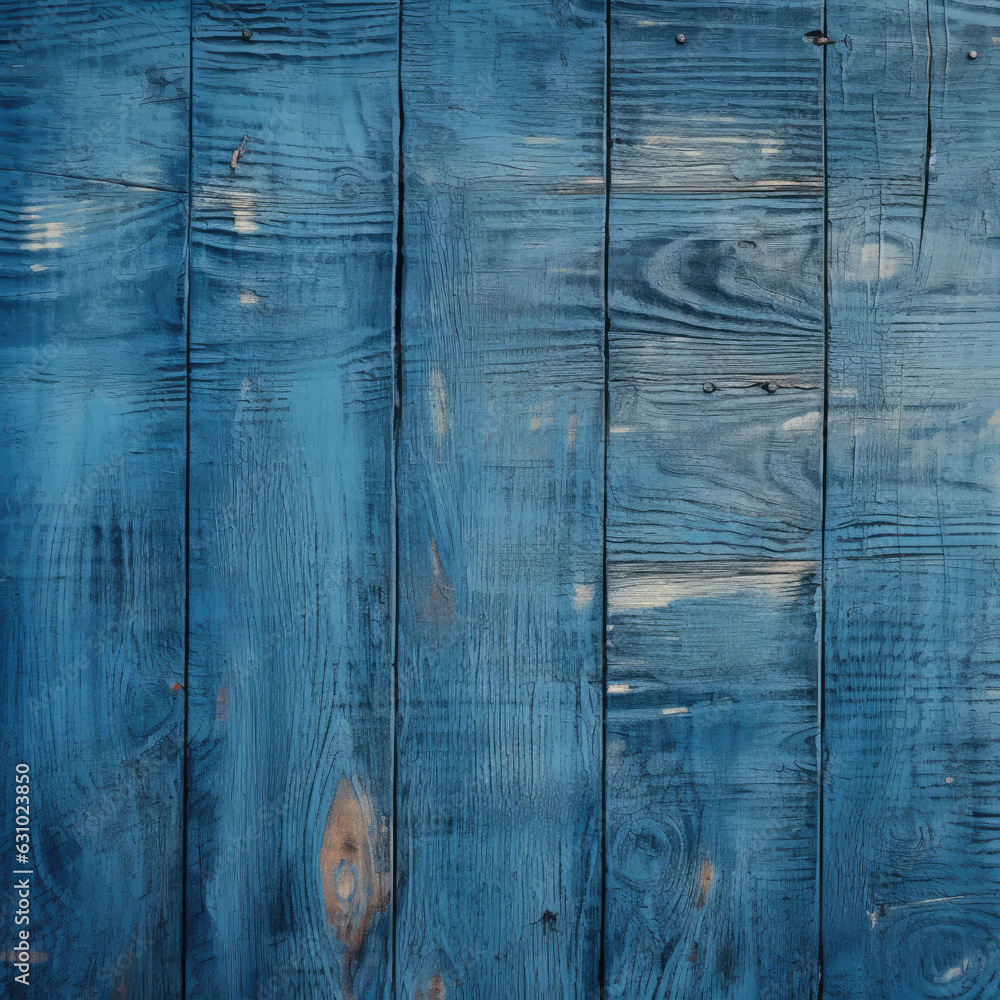 Cracking Hardwoods: Vintage Blue Wood Plank Texture for a Rustic Wall Stock Photo | Adobe Stock