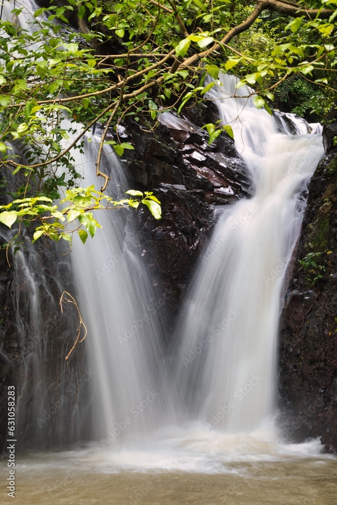 Double waterfall close to Lovina, Bali, Indonesia. Sing sing waterfall ...