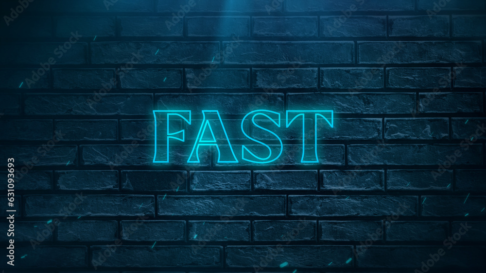 Neon Glow Fast Stomp Texture Titles Stock Template | Adobe Stock