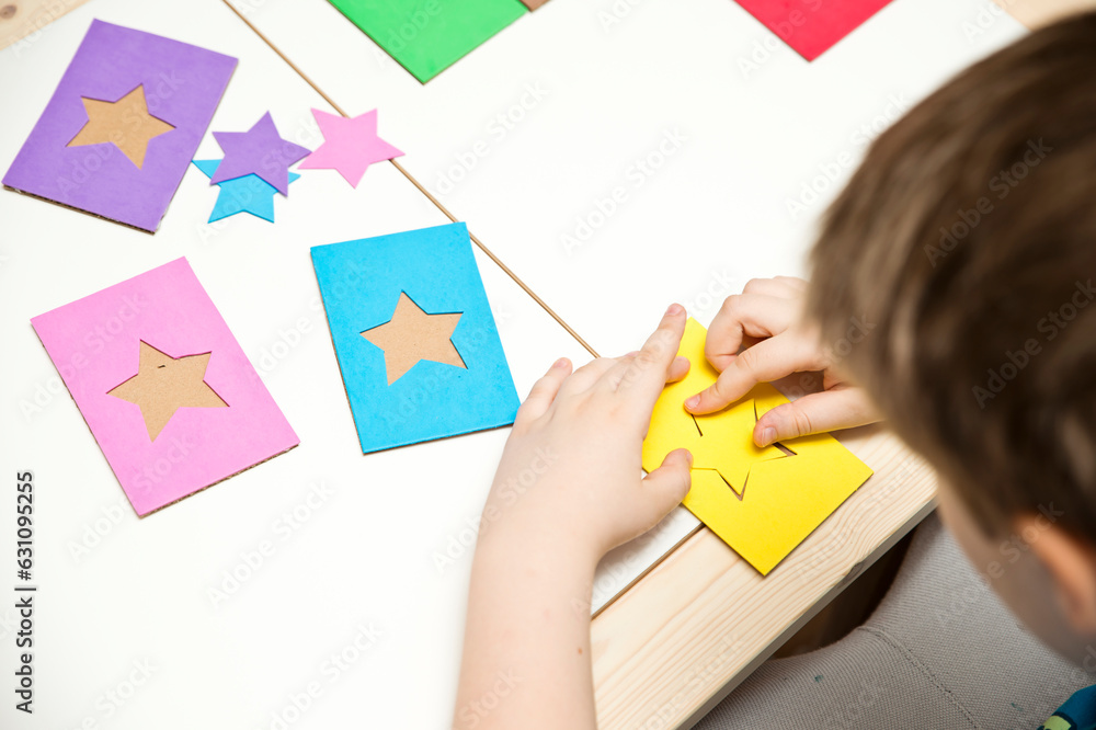 Learning colors. Matching game to find card for each star. 5 minute ...