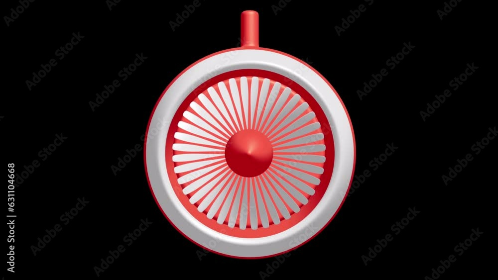 Turbo jet plane engine. 3d render endless loop. 4K FullHD and HD render ...