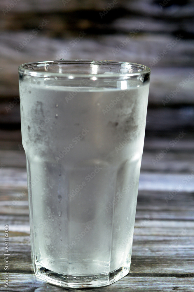 Pure fresh refrigerated cold water for drinking, Water is an inorganic ...