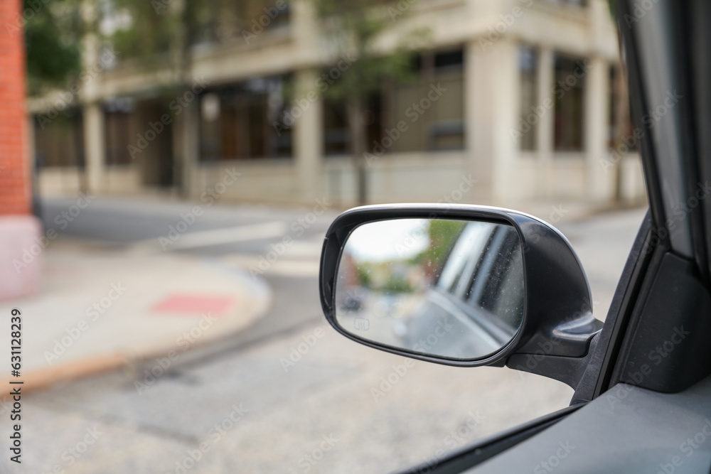 Car mirror reflects life's journeys, offering introspection and ...
