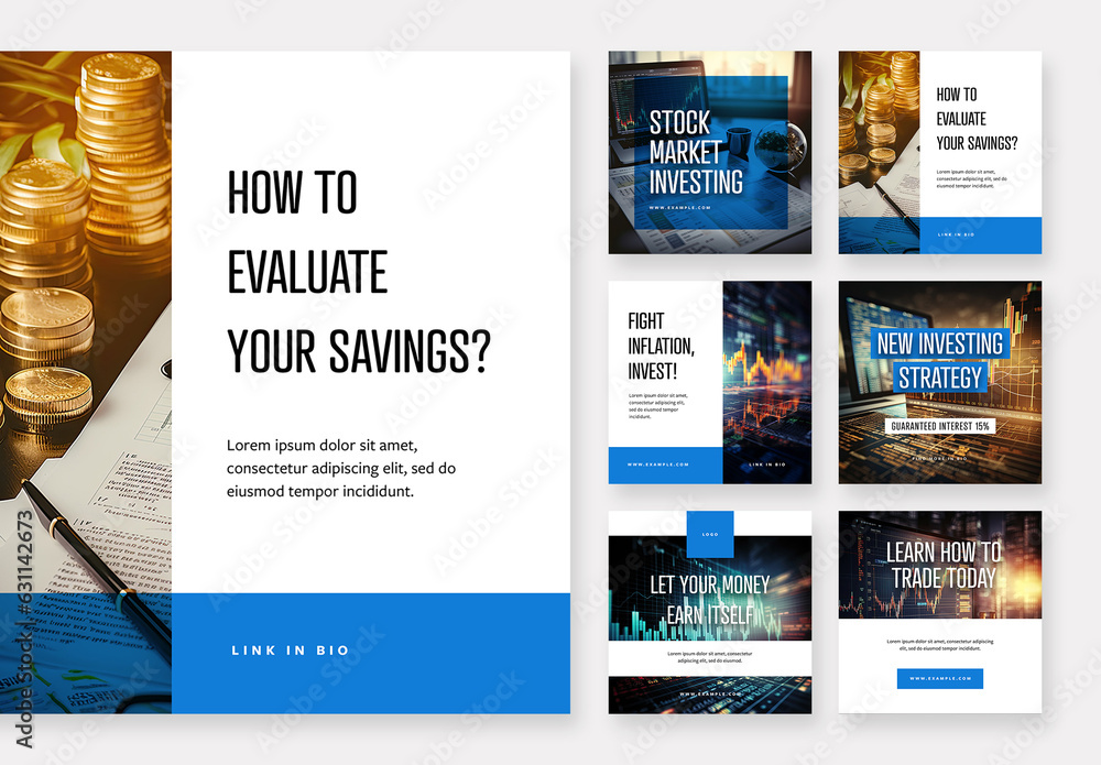 Business Social Media Posts With Investing Theme and Generative Ai ...