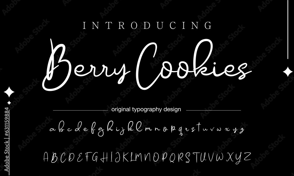 Berry Cookies signature Font Calligraphy Logotype Script Brush Font ...