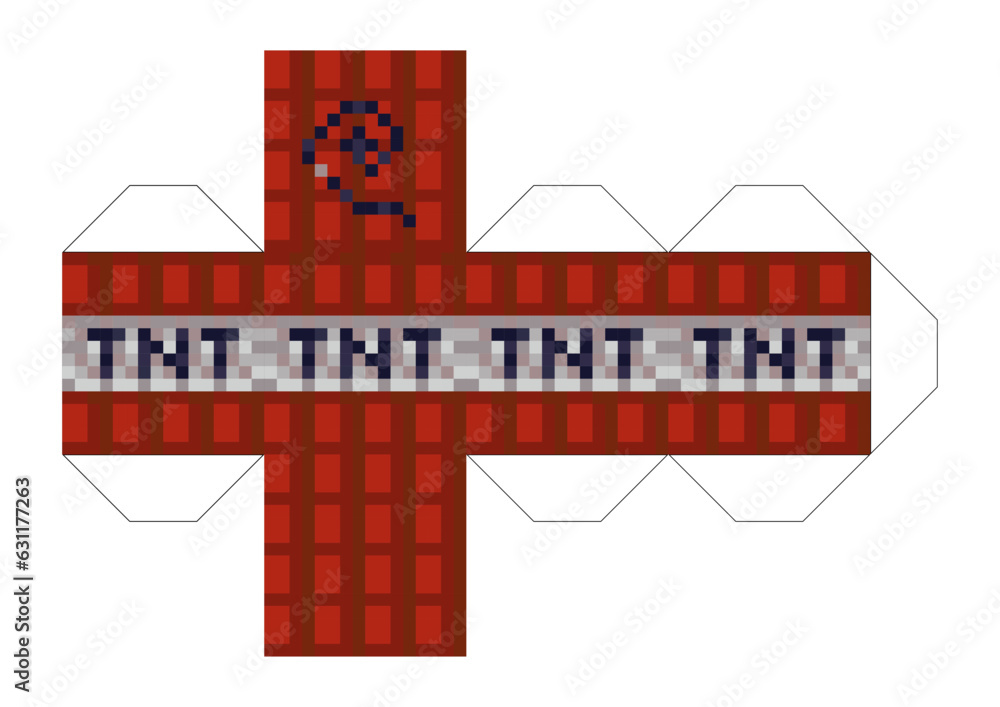 Vector image of the textures of the craft game for creating from paper ...