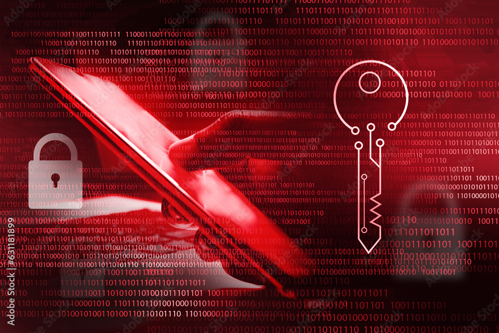 digital key certificate authentication concept , access security ...