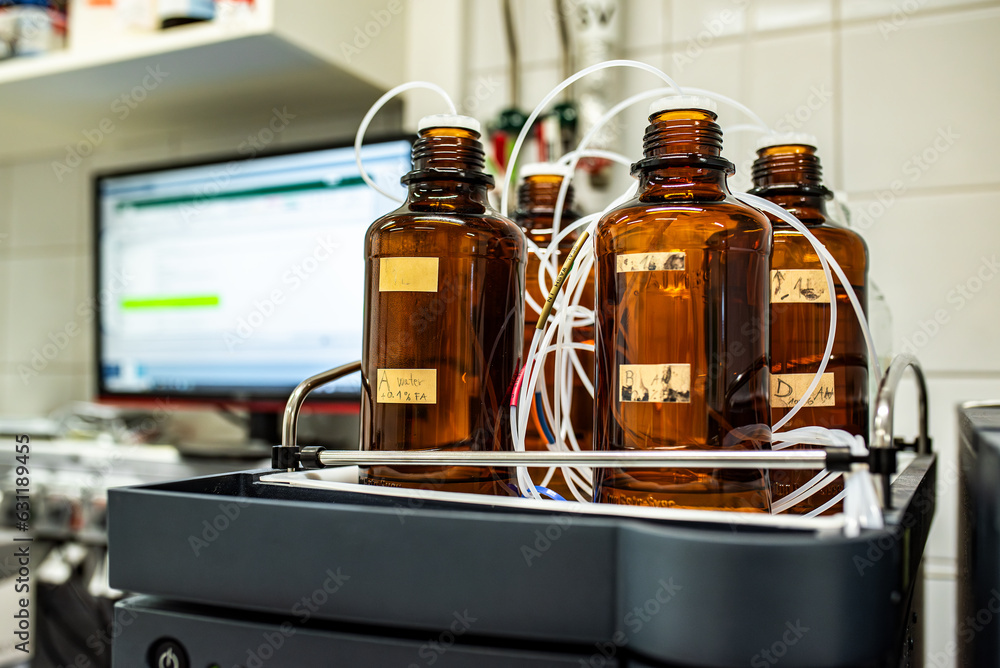 Stock solutions for a purpose of liquid chromatography analysis ...