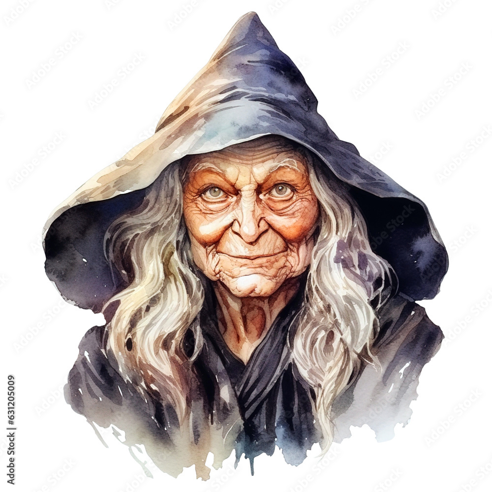 Old Hag Halloween witch, Halloween Witch Elements Clipart isolated on ...