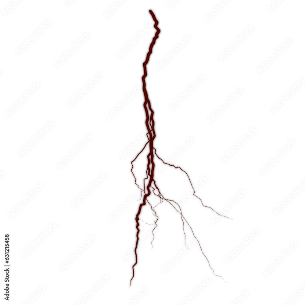 Vein isolated on transparent background. Human blood system. Red vessel ...