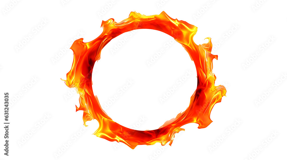 Realistic round fire flame transparent background. Round fire flame png ...
