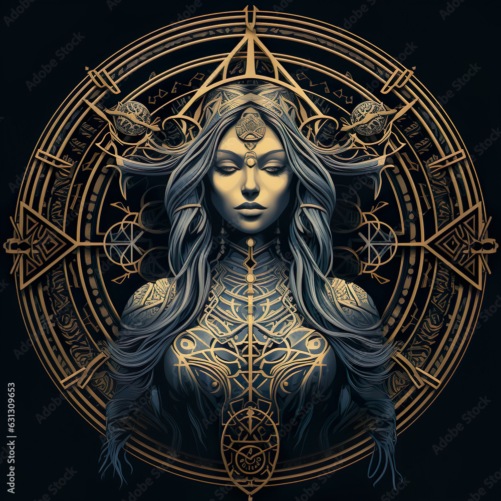 Epic High Fantasy Norse mythology Viking themed logo coat of arms ...