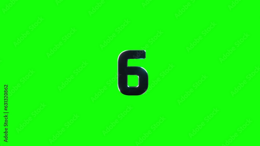 Epic Countdown With Metal Numbers, Metallic Numbers Countdown 4k ...