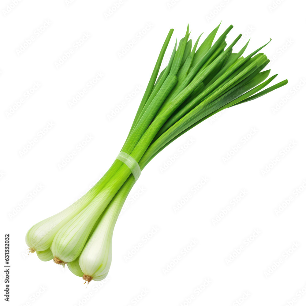 fresh green onion isolated on transparent background cutout ภาพถ่าย ...