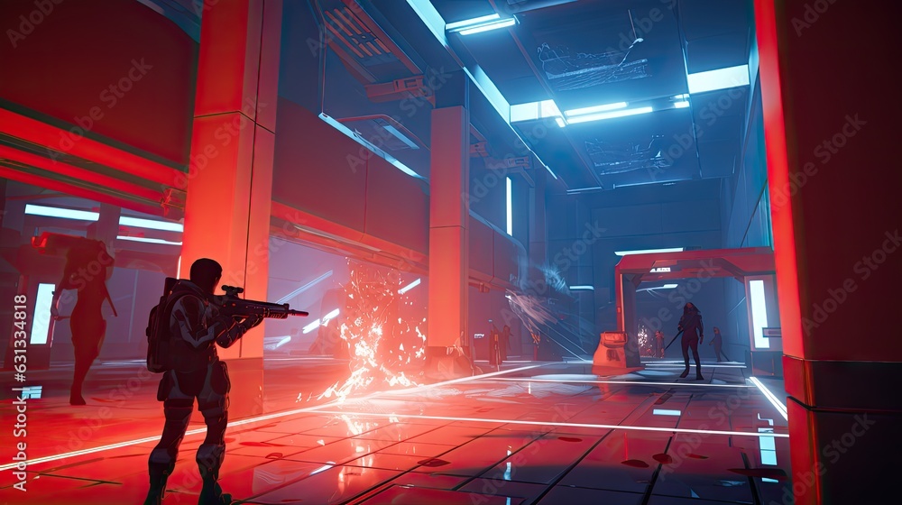 Valorant Soldier Concept Character. FPS Gameplay scenario. First-person ...