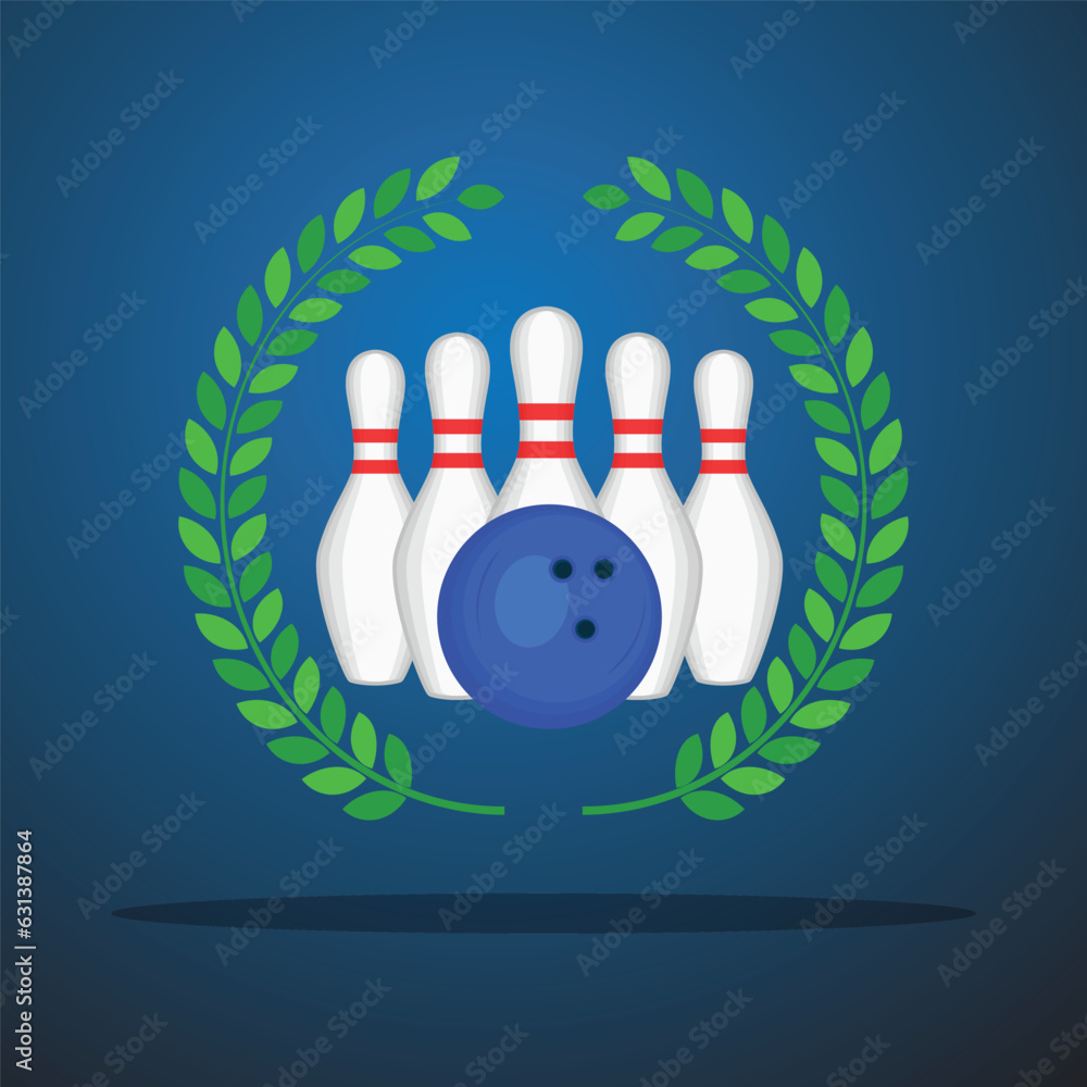 Bowling Vector Clipart, Bowling illustration, Sports illustration, Bowling Clipart, vector, Game ...