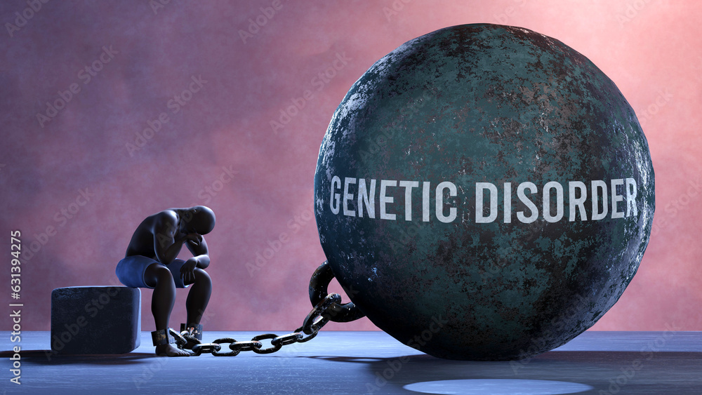 Genetic disorder - a metaphor showing human struggle with Genetic ...