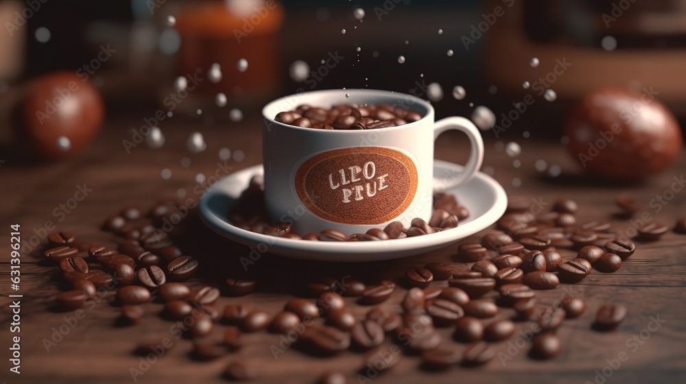 International coffee day background generates coffee and coffee shop ...