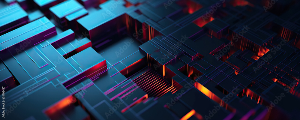 Abstract digital background. Can be used for technological processes ...