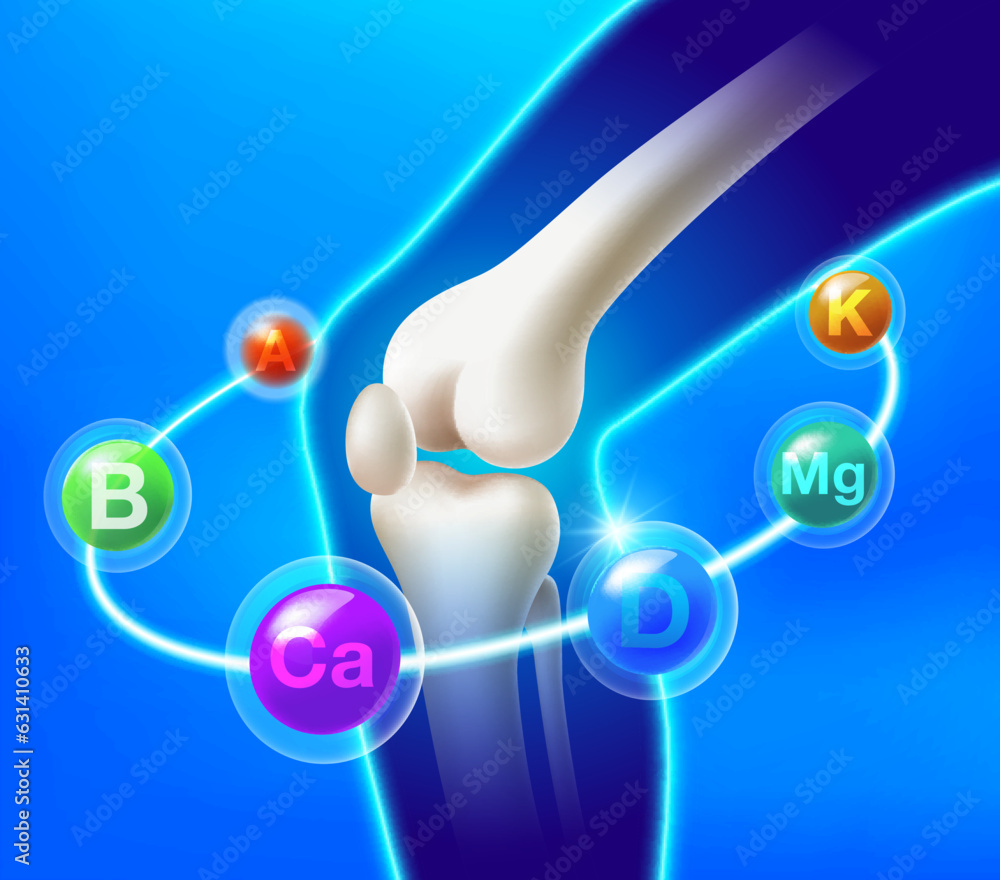 Multivitamins revolve around bone and leg mass. essential nutrients for knee joints and bones ...