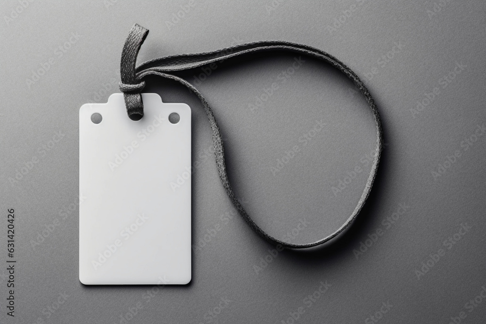 Empty layout layout on grey background, Common blank label name tag ...