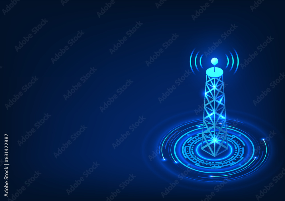 Transmission tower technology on technology circle It is a technology ...