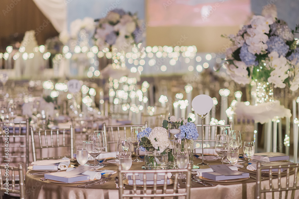 beautiful luxury wedding event colourful flower flora decoration ...