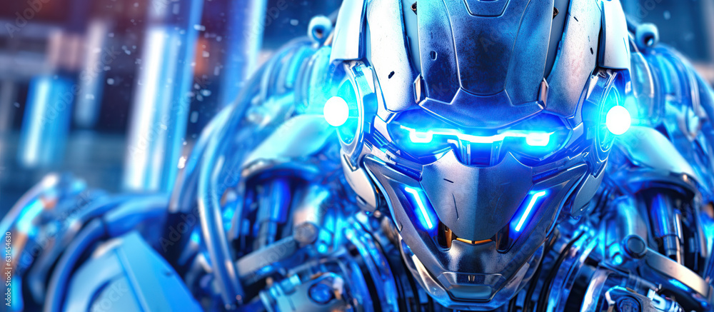 Robotics technology background. futuristic fourth industrial revolution ...