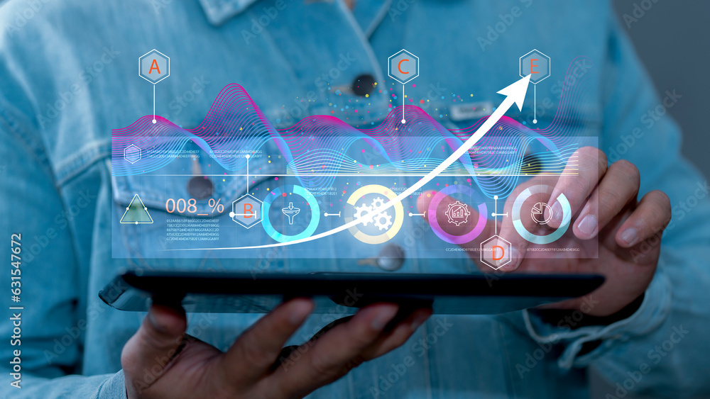 Project management Time Planning business concept. Business process management, automated ...