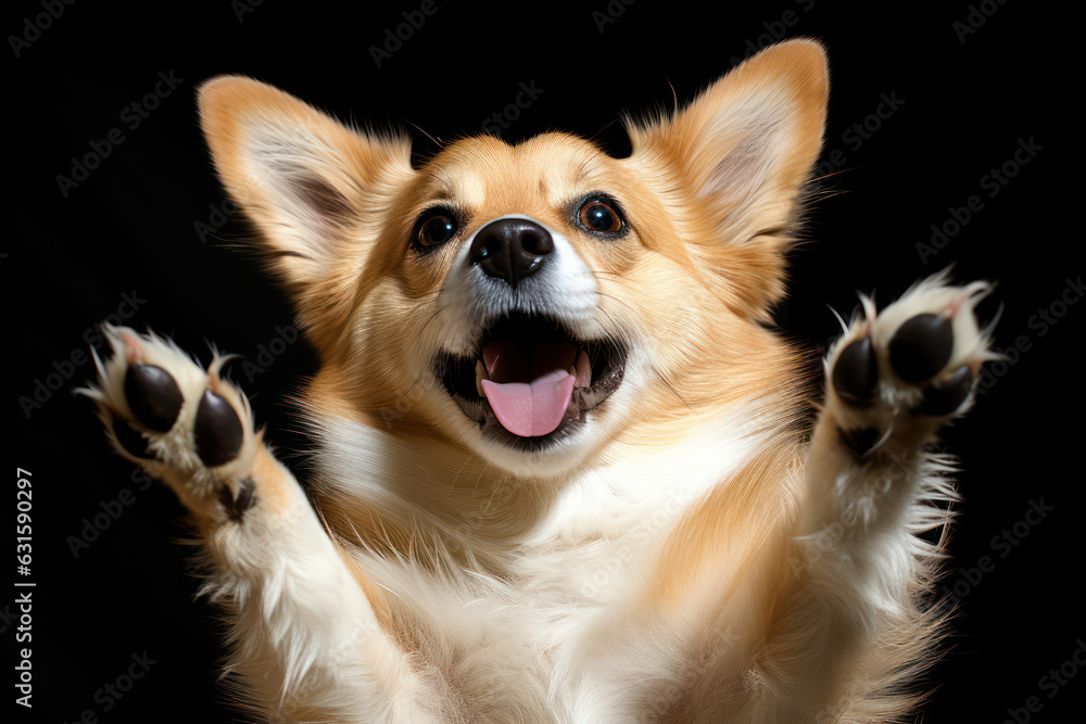 An incredible display of canine athleticism as a dog stretches its body ...