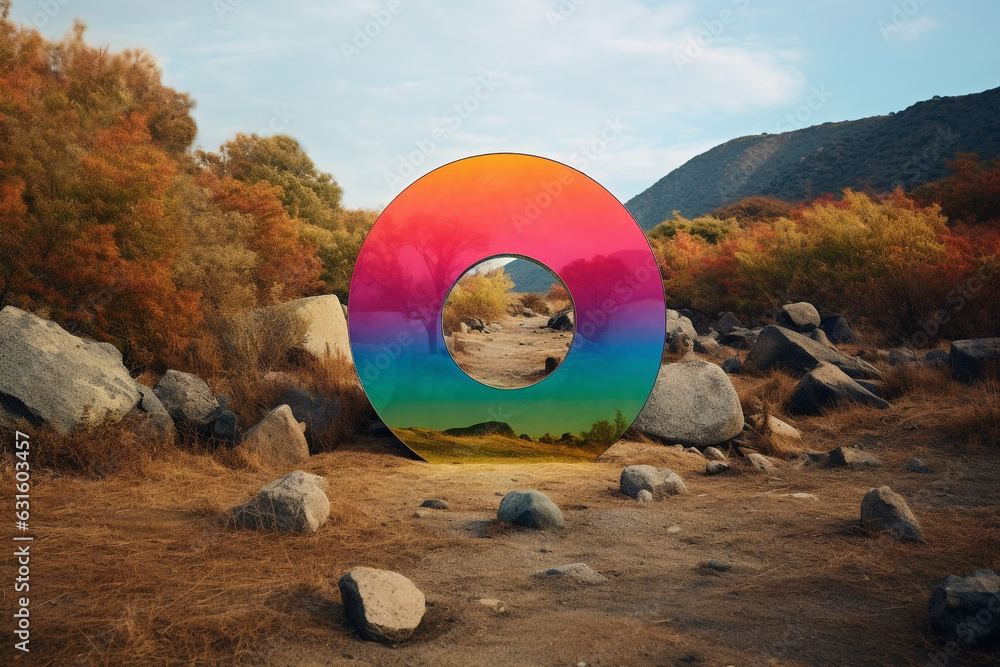 States of mind, landscape concept, graphic resources. Aesthetic and ...