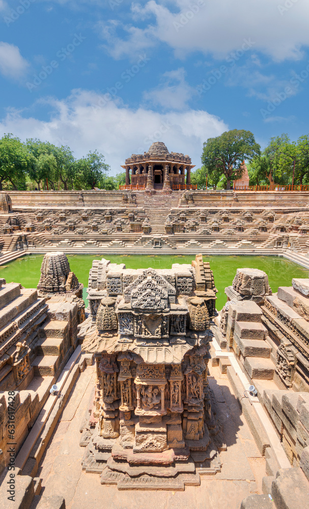 The Sun Temple at Modhera is an ancient Hindu temple located in the ...