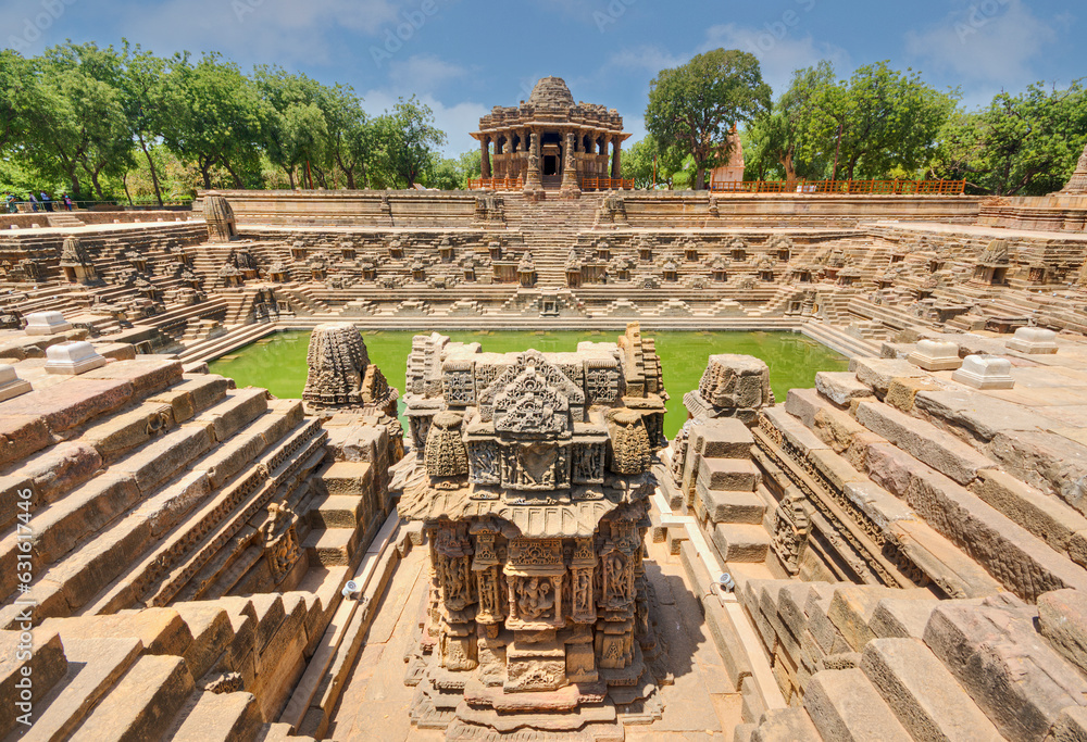 Poster The Sun Temple at Modhera is an ancient Hindu temple located in ...