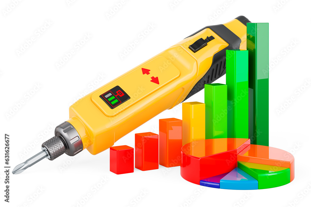 Cordless Screwdriver, Electric Screw Driver with growth bar graph and ...