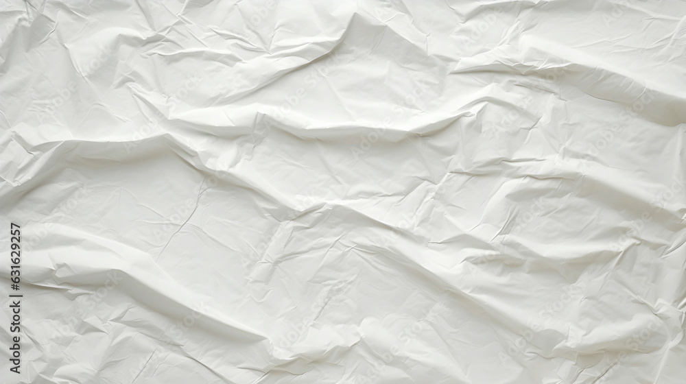 Glued paper wrinkled effect, vector realistic background. Badly wet ...