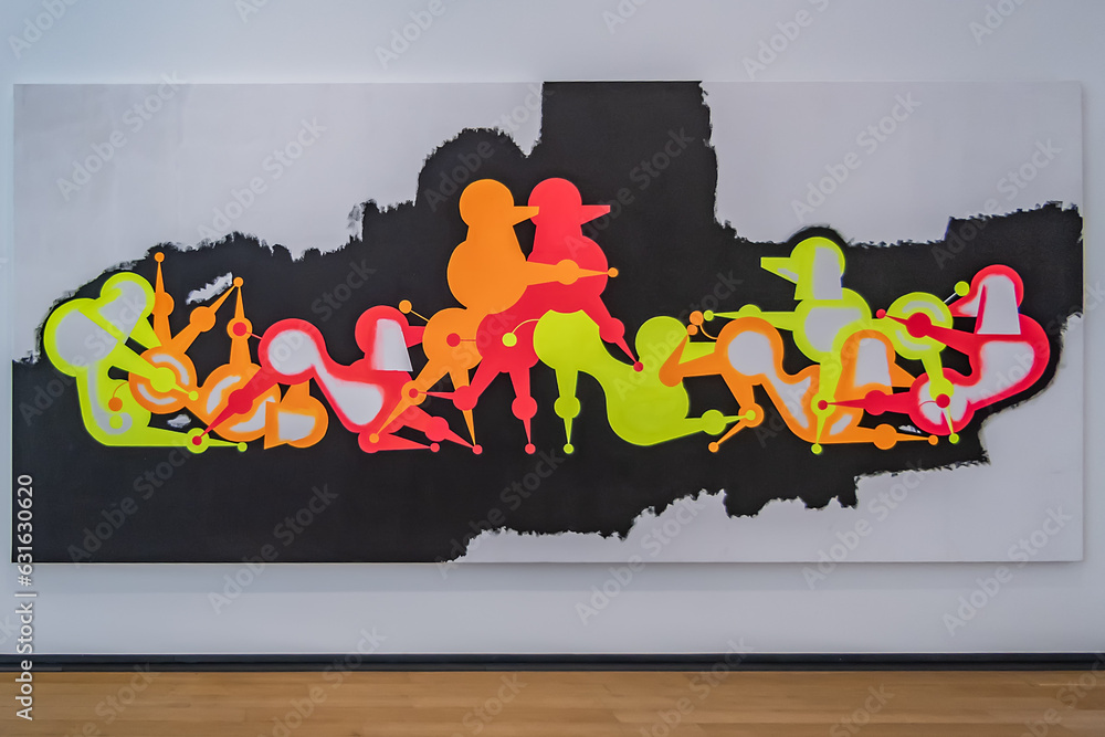 Interior of Stedelijk Museum. “General Idea” exhibition - work of ...