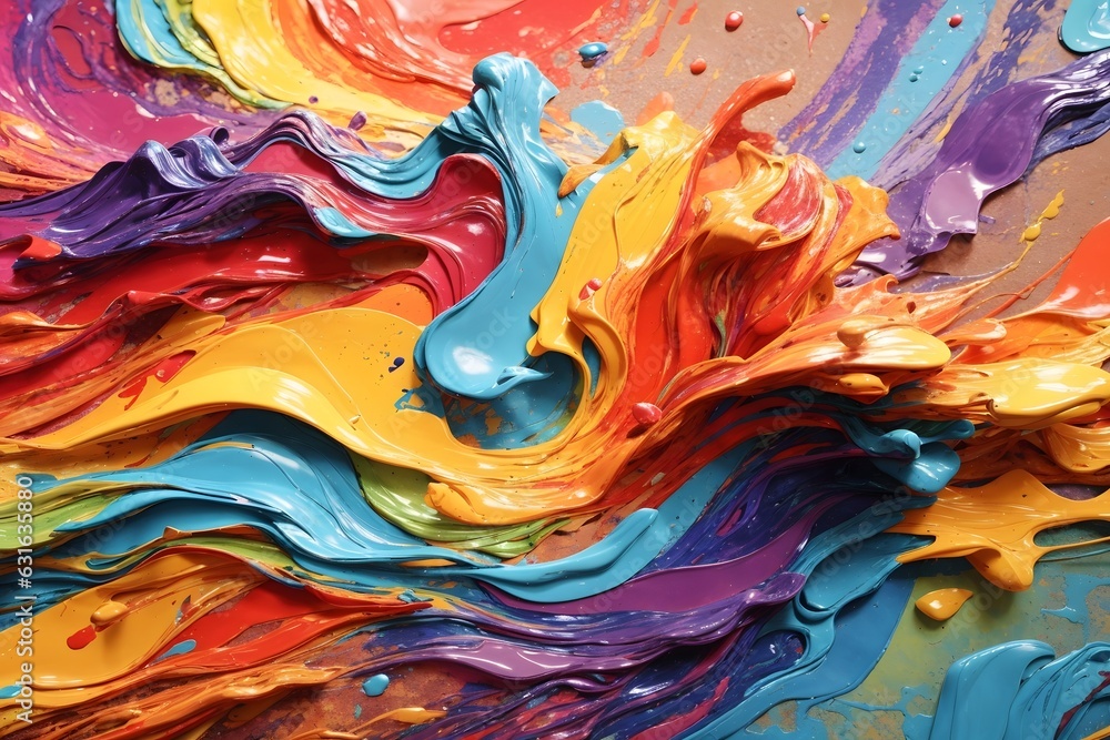 Abstract Paint Ink 3D Texture Background, Liquid Paint Background ...