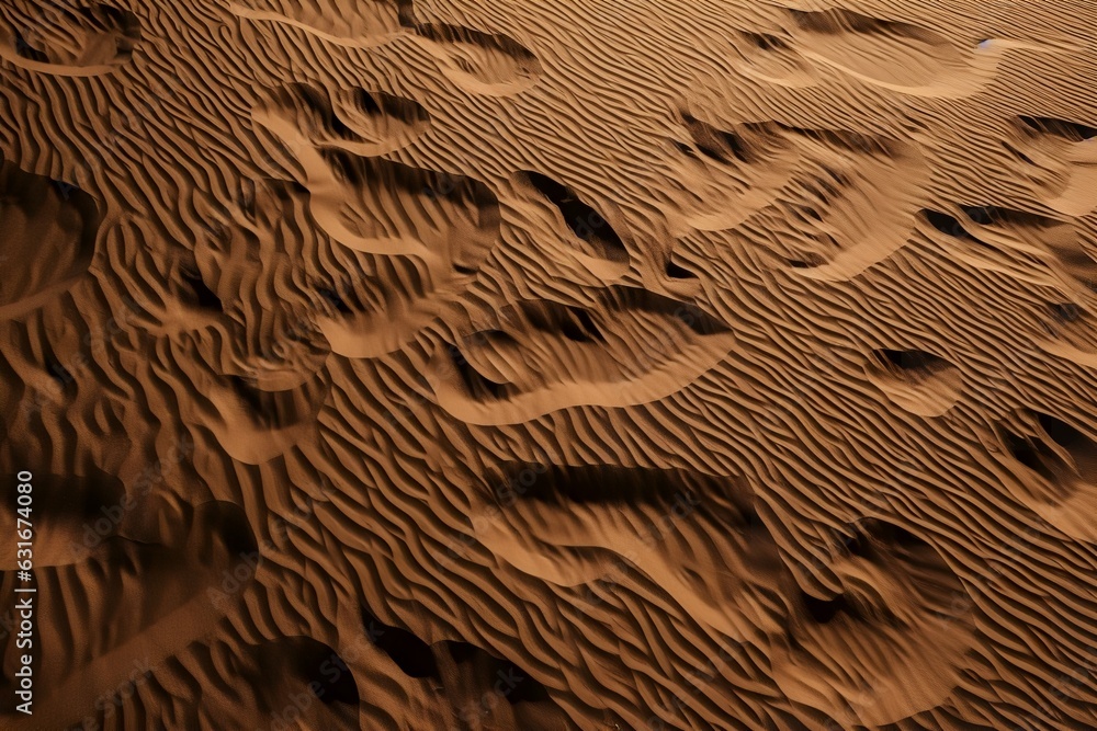 Sculpted Sands: Vertical Shot of Intricate Desert Patterns, Desert ...
