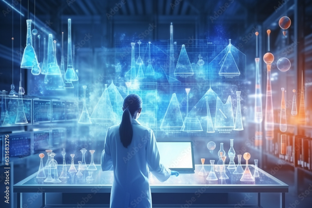 Scientists are experimenting Genetic research and Biotech science Human ...