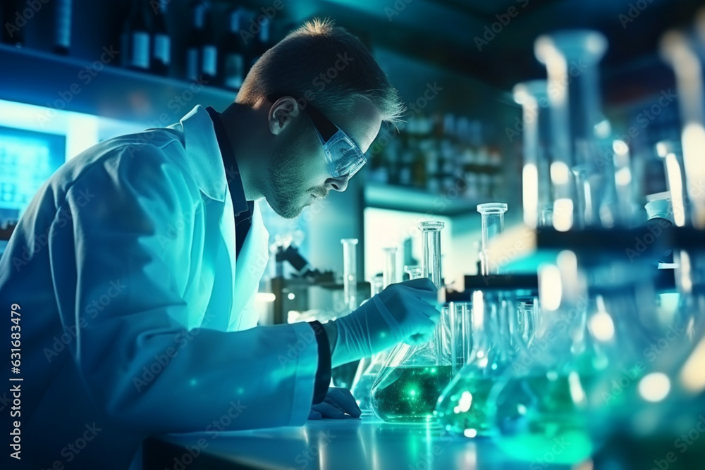 Scientists are experimenting Genetic research and Biotech science Human ...